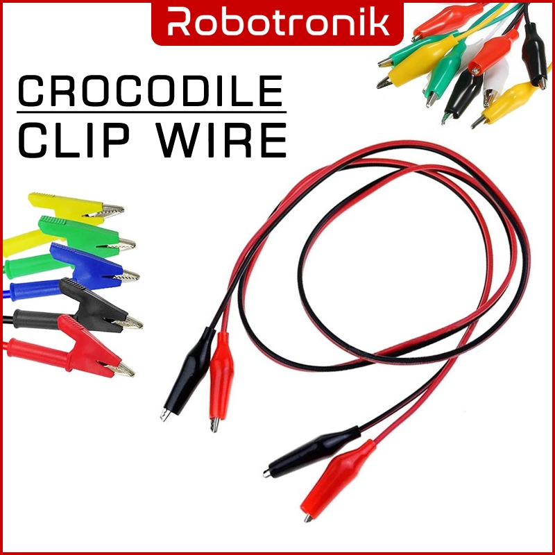Crocodile (Alligator) Clip Wire Cable for Jumper Quick Test | Shopee ...
