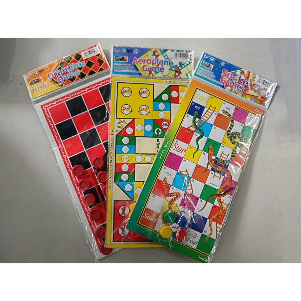 PAPER CHESS DRAUGHTS GAMES / SNAKE GAMES / AEROPLANE GAMES / PICK UP ...