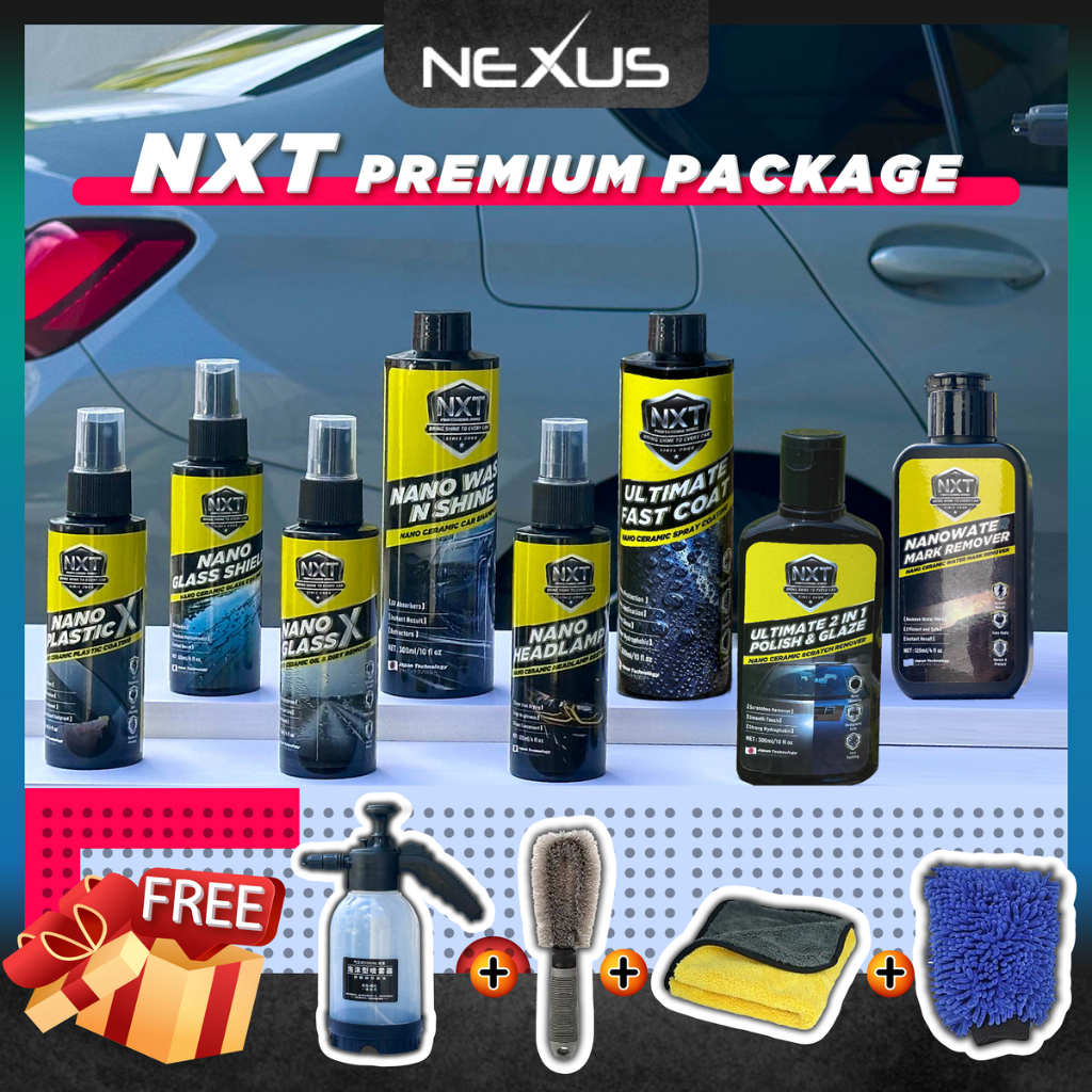 NXT Nano Car Care Combo Set Polish Coating Glass Shield Plastic ...
