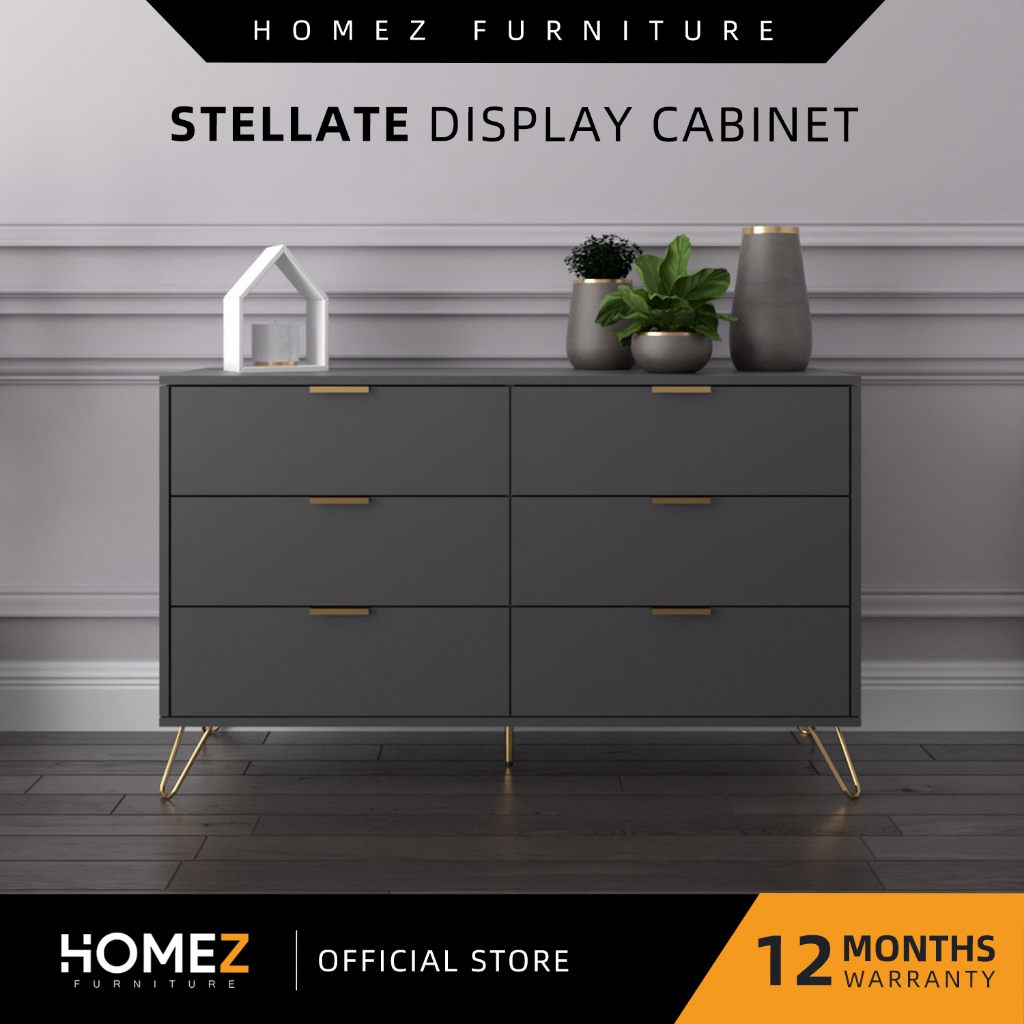 [FREE Shipping] Homez Stellate Series 4Ft Display Cabinet Modern Design ...