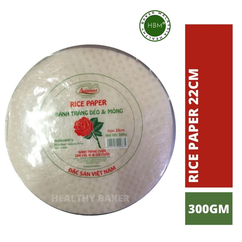 Vietnam Rice Paper / Kulit Popiah / 越南薄饼皮 22cm | Shopee Malaysia
