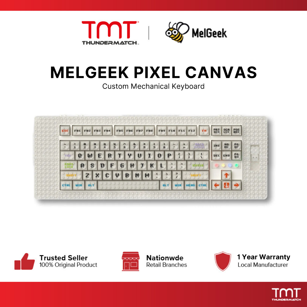 Melgeek Pixel Canvas Custom Mechanical Keyboard | Kailh Tactile | 1 ...