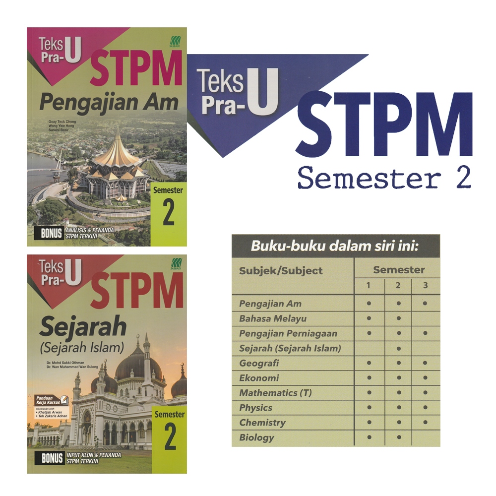 SASBADI | BUKU REFERENSI | TEKS PRA-U STPM (SEMESTER 2) (2024) | Shopee Malaysia