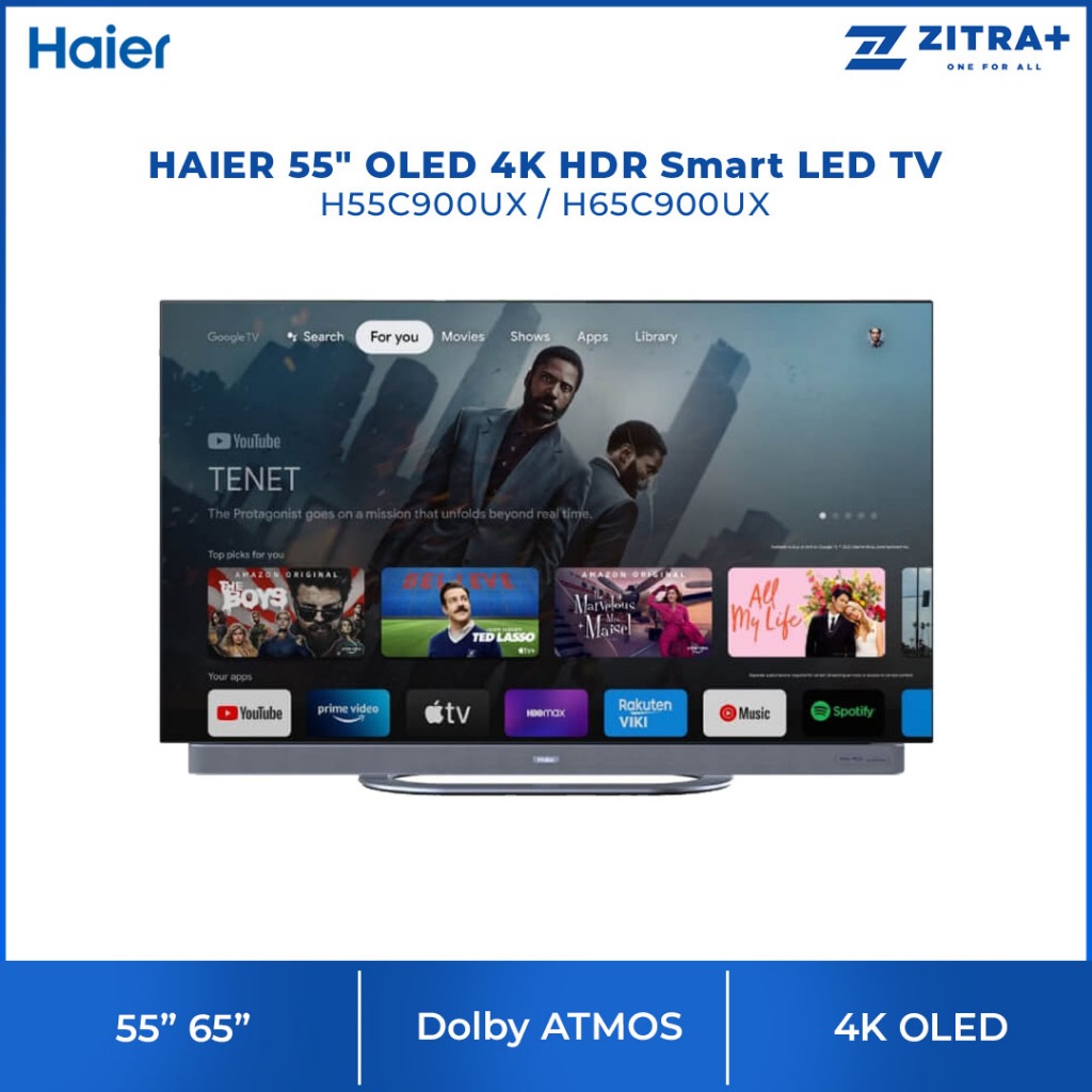 HAIER 55"/65" OLED 4K HDR Smart LED TV H55C900UX/H65C900UX | OLED Google Drive Series | Dolby ...