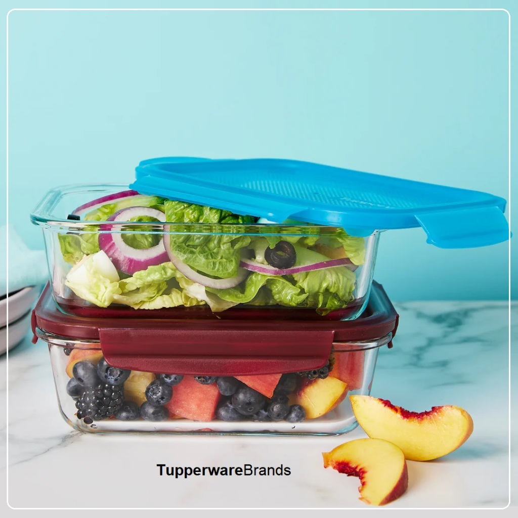 Tupperware PREMIAGLASS™ SERVE & STORE CONTAINER 1 L | Shopee Malaysia