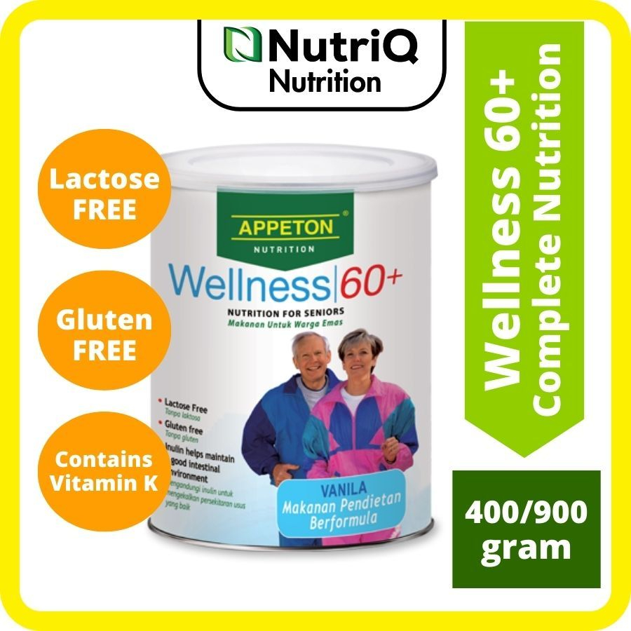 Appeton Wellness 60+ Vanilla Complete Nutrition for Senior Geriatric ...