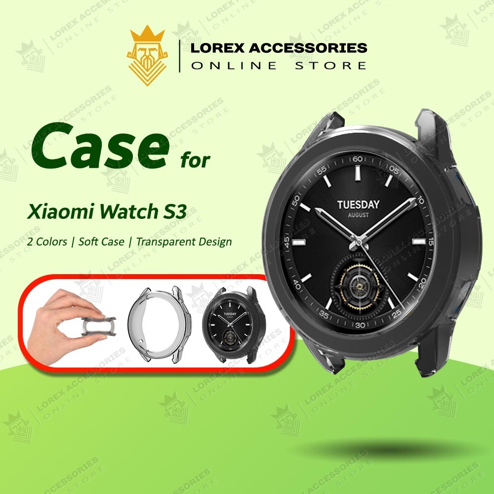 Case for Xiaomi Watch S3, Soft Cover, Transparent Color, TPU Body ...