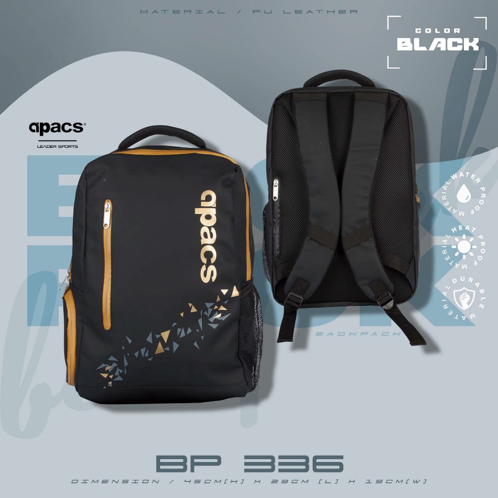 (WITH BUBBLE STRAPS) APACS PREMIUM BACKPACK BP336 | Shopee Malaysia
