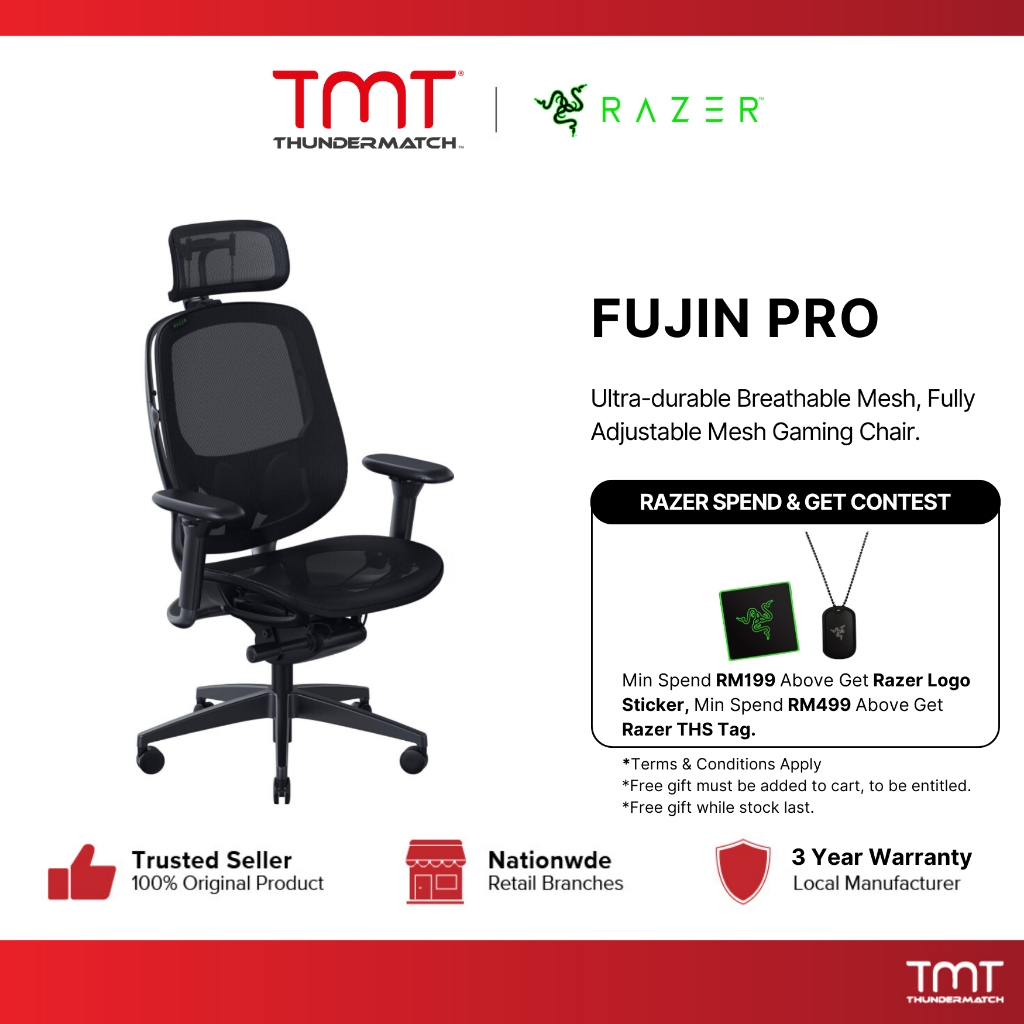 [ETA: 3 Working Days] Razer Fujin / Fujin Pro Fully Adjustable Mesh ...