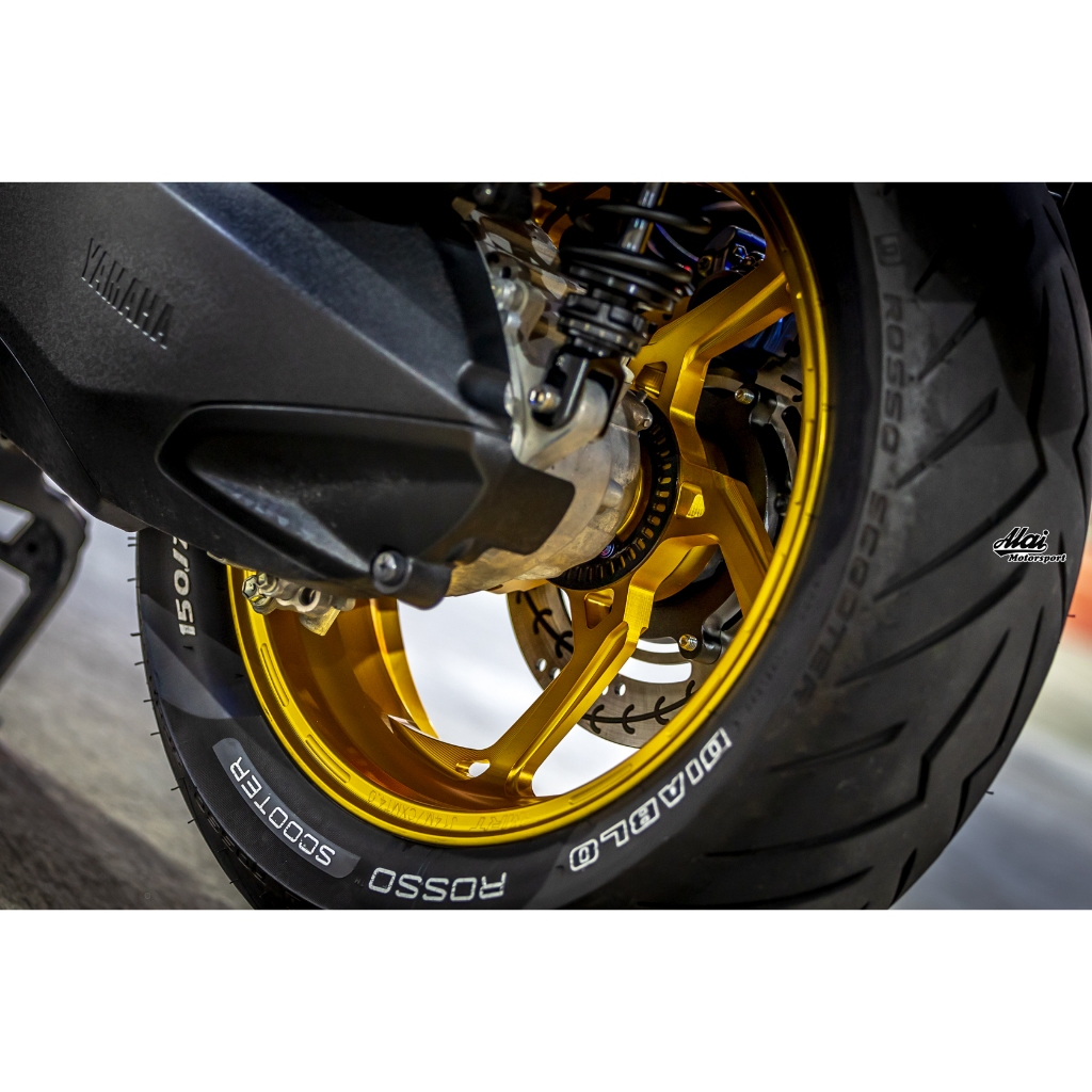 SMRT CNC Sport Rim Set Yamaha Xmax V1 V2 X-Max 250 300 Rims Gold Silver ...