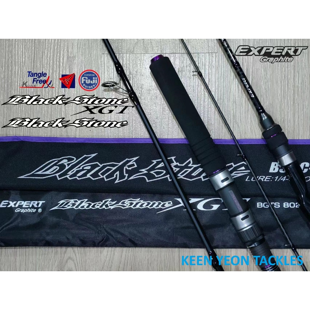 EXPERT GRAPHITE BLACK STONE/ BLACK STONE XGT (POPPING) ROD | Shopee ...