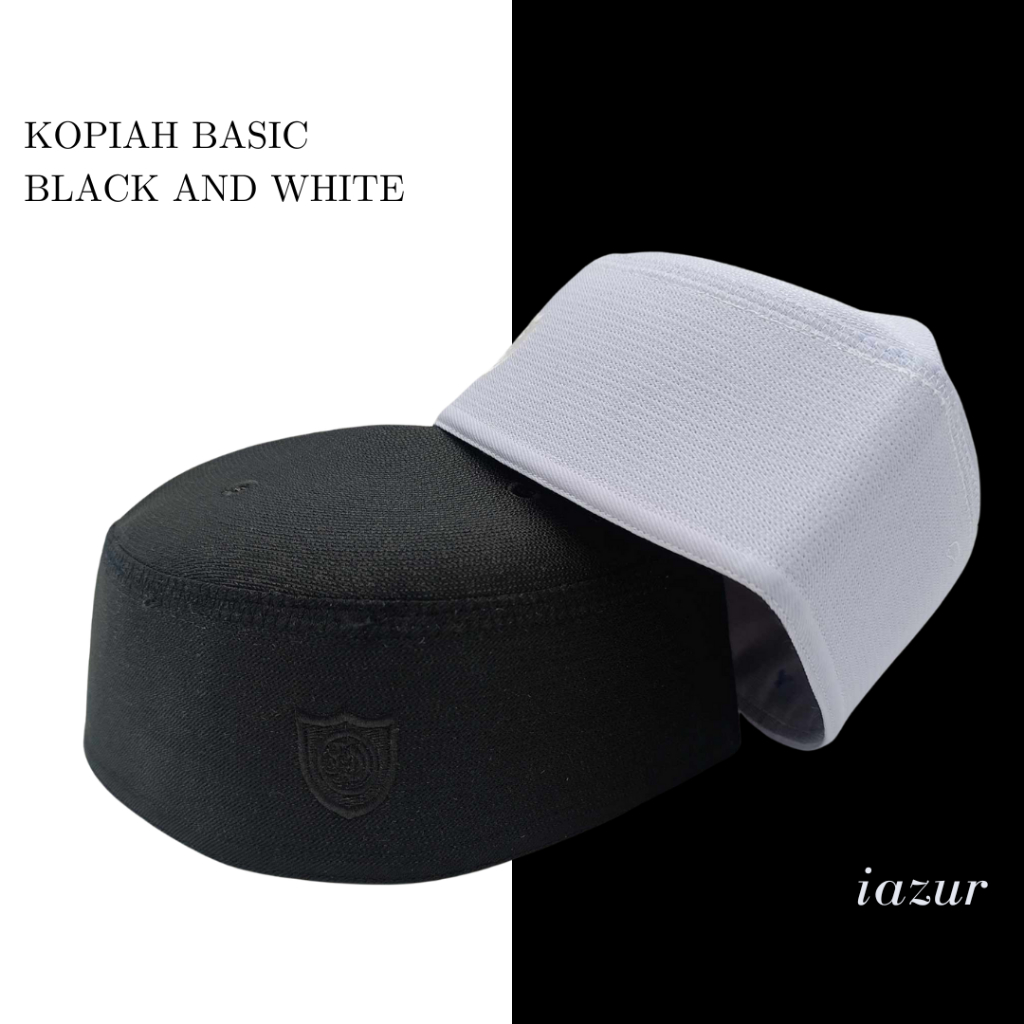 Kopiah Hitam Kopiah Putih Kopiah Solat Kopiah Sekolah | Shopee Malaysia