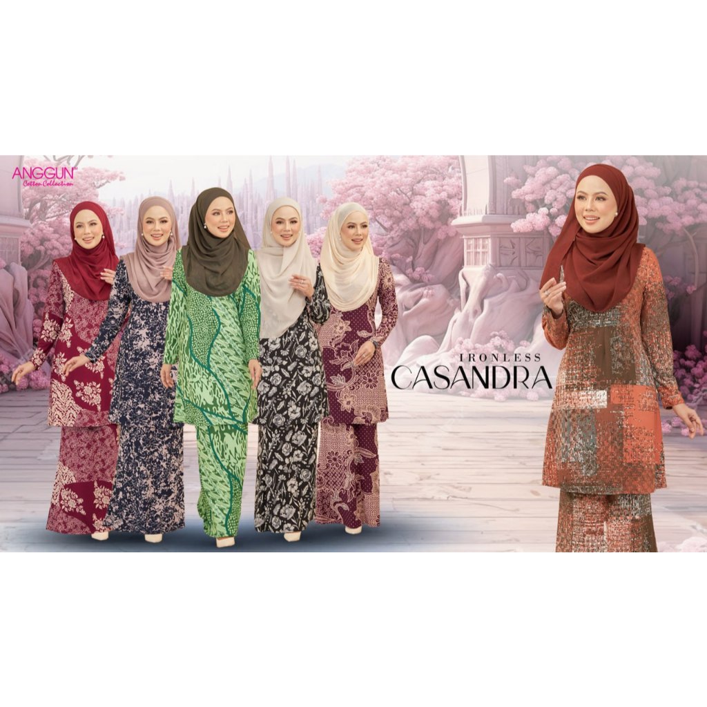 IRONLESS CASANDRA BY ANGGUN COTTON COLLECTION | Shopee Malaysia