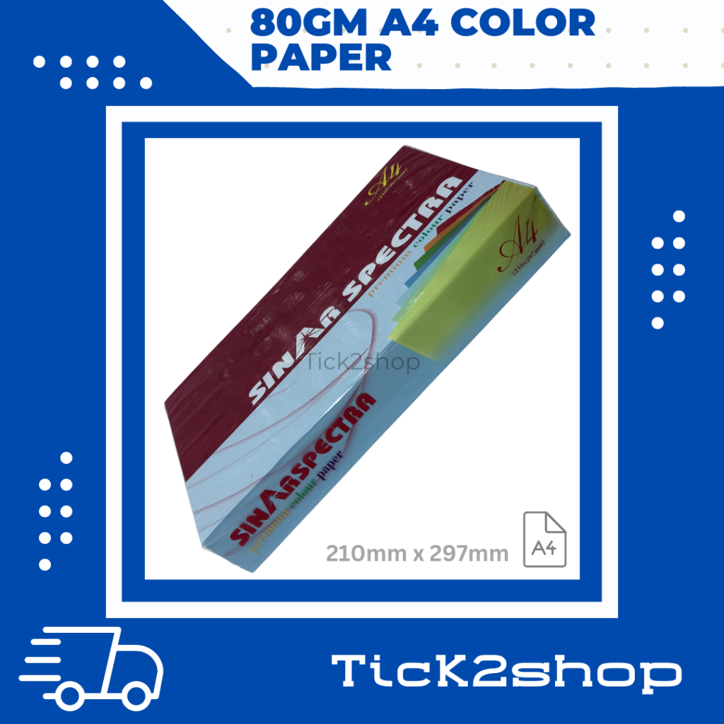 Sinar Spectra 80gm A4 Color Paper (450's/ream) | Shopee Malaysia