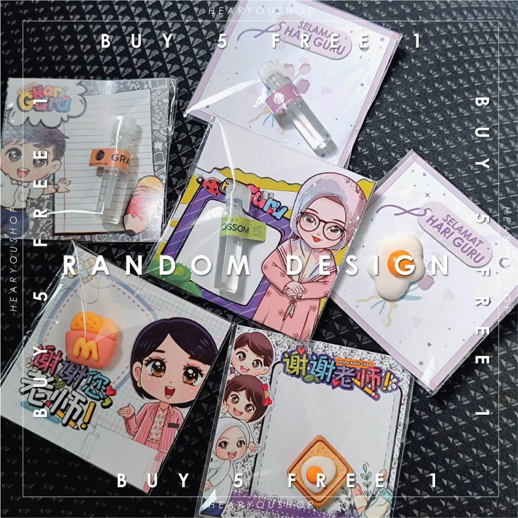 RANDOM DESIGN KAD HARI GURU HADIAH HARI GURU PERFUME DAN BROOCH MURAH ...