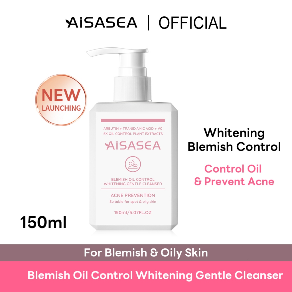 AISASEA Lighten Blemishes Brighten Skin Tone Oil Control Cleanser150ml ...