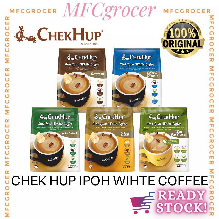 Chek Hup Ipoh White Coffee 3 in 1 (NEW BAG)(Original /Coffee &Creamer ...