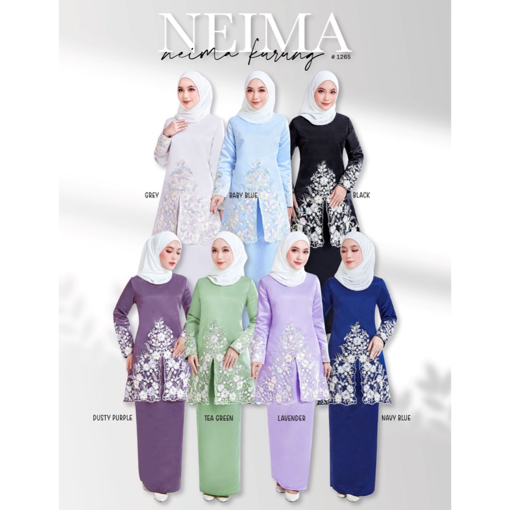 CHIC CHOC | NEIMA KURUNG MODERN 1265 BAJU RAYA BAJU BRIDESMAID 2024 ...