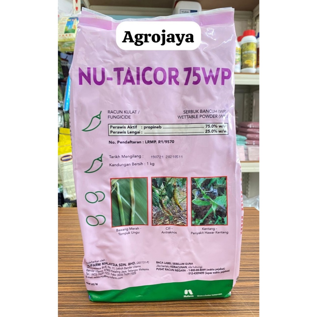 1KG NU-TAICOR 75WP / Momento 70WP sama dgn Bayer Antracol 70 WP racun ...