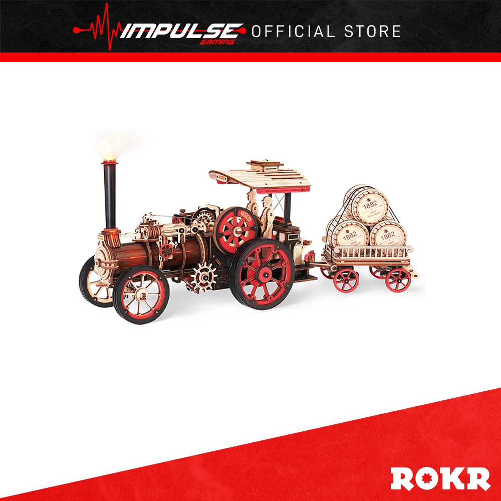 Robotime ROKR 3D Wooden Puzzle Mechanical Gear LKA01 - Steam Engine | Shopee Malaysia