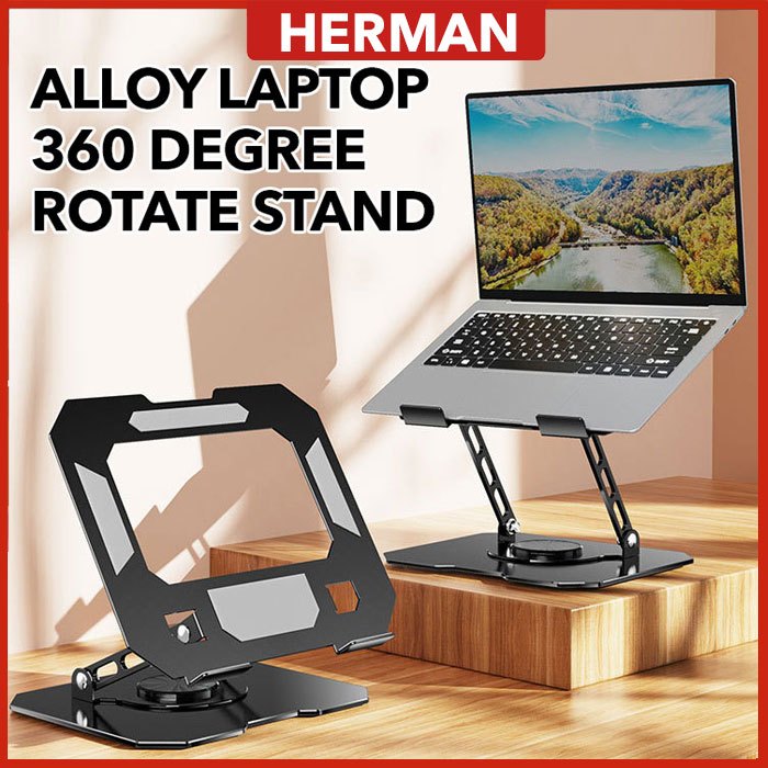 360° Rotating Laptop Stand Foldable Laptop Stand Height Adjustable ...