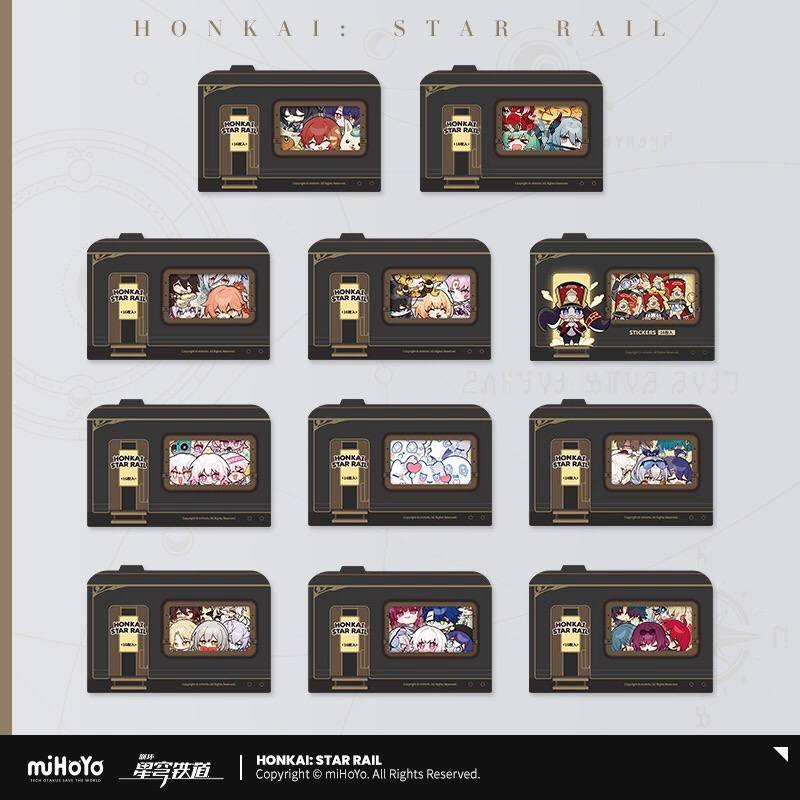 Official Honkai Star Rail Chibi Sticker Set Pompom Wubbaboo March 7th ...