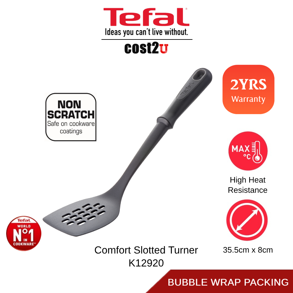 Tefal Comfort Slotted Turner Spatula 35cm | K12920 K1292014 (Cooking ...