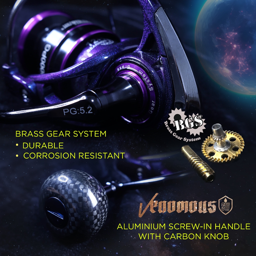 NEW G-TECH fishing reel SIGNATURE VENOMOUS SW 3000 / 4000 / 5000 ...