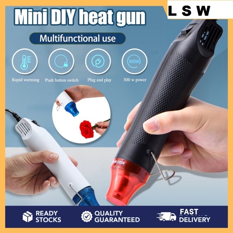 Heat Gun Hot Air Gun Mini DIY Warping Polish Machine Gun Wax Coating ...