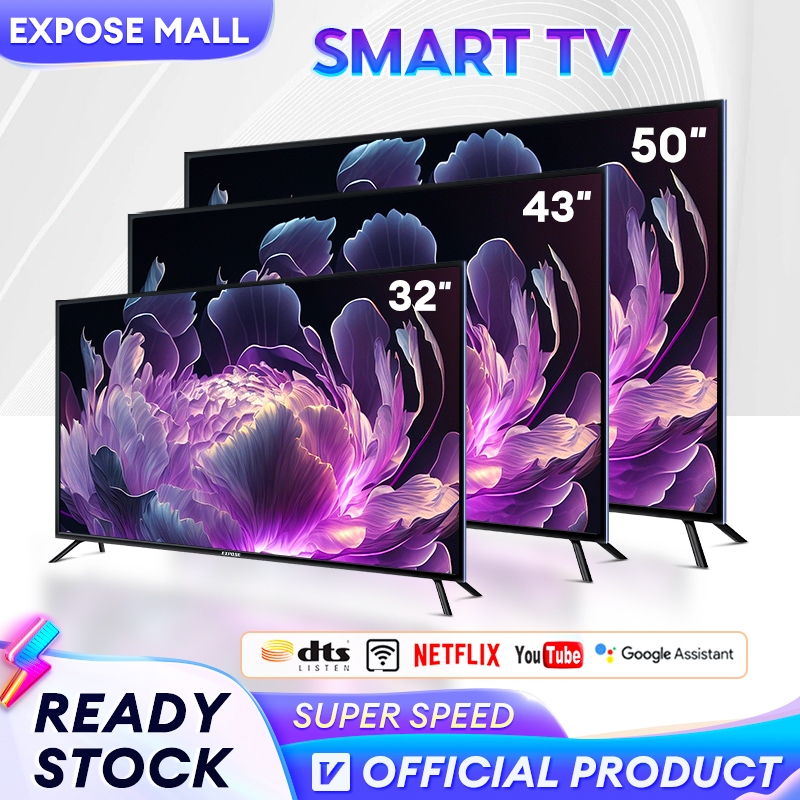 EXPOSE Smart TV 50 Inch Television 32 inch/43 inch Digital TV 4K UHD ...