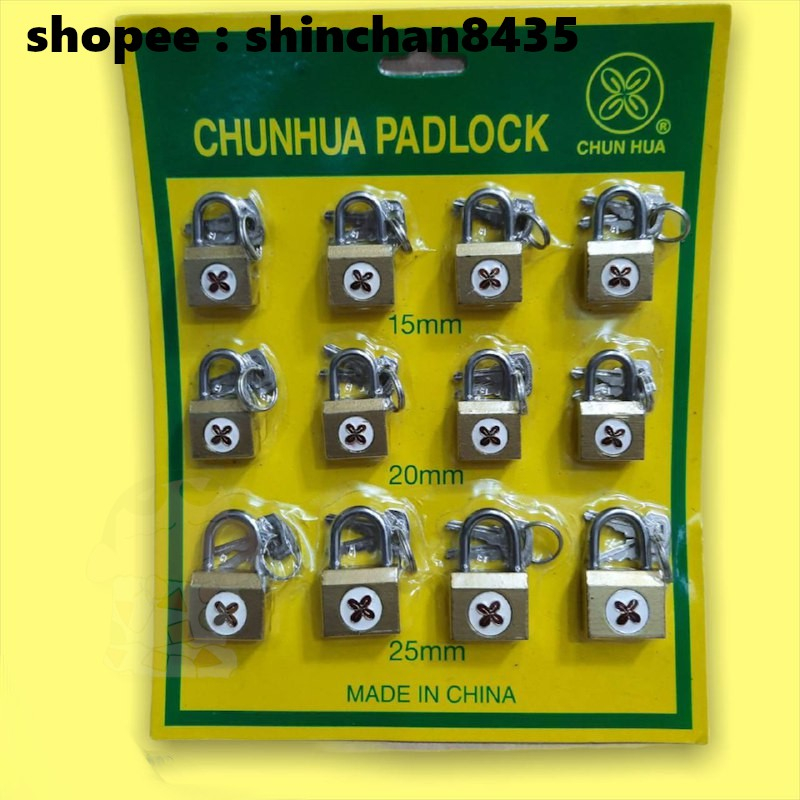 Brass Padlock Heavy Duty Security Padlock / Mangga Kunci Gold/ Door ...