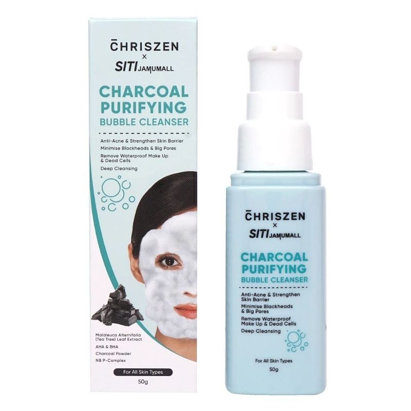Chriszen Charcoal bubble cleanser | Shopee Malaysia