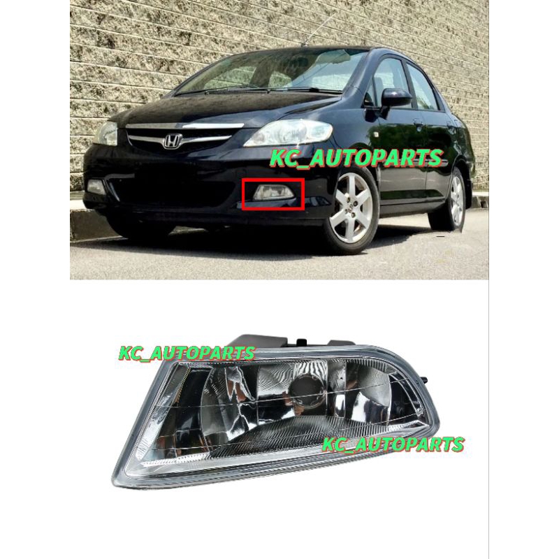 Front Fog Light Lamp Honda City SEL GD GD6 GD8 foglamp fog light bumper light 2005 2006 2007 ...