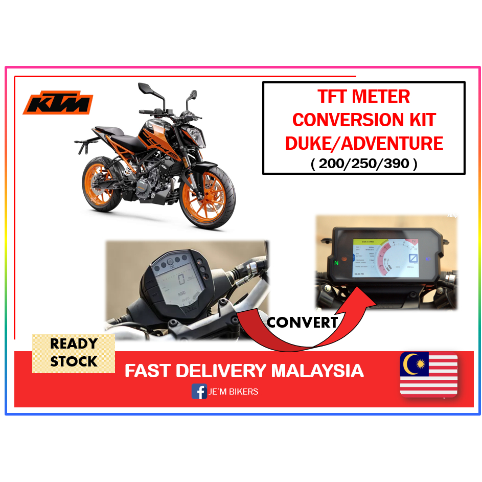 TFT CONVERSION KIT FOR KTM DUKE | ADV 200/250/390 V2 | Shopee Malaysia