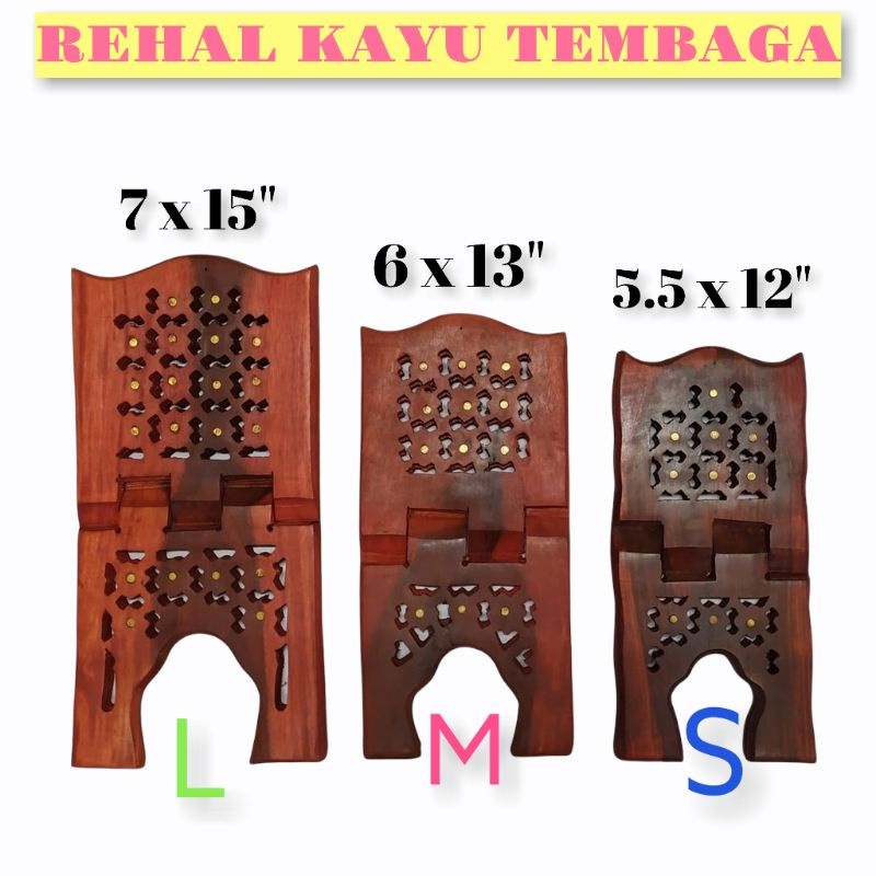 1 PCS REHAL KAYU TEMBAGA (SMALL) REHAL TEMBAGA REHAL UKIR KAYU-REHAL ...