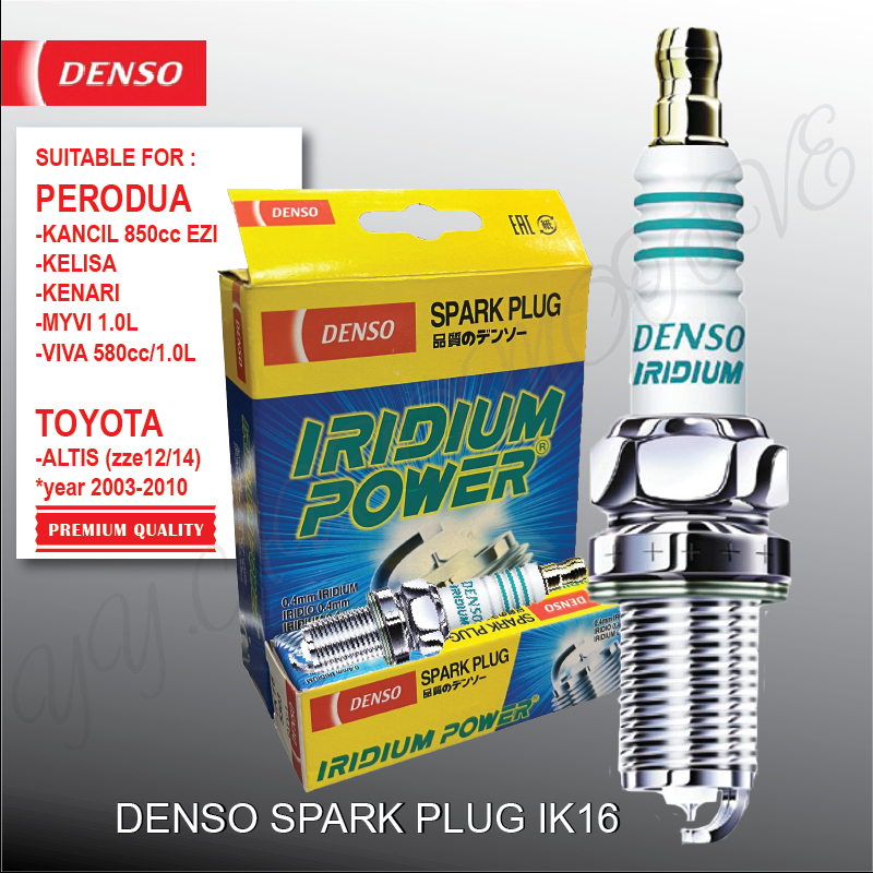IK16 5303 DENSO IRIDIUM PLUG TOYOTA PERODUA SPARK PLUG | Shopee Malaysia