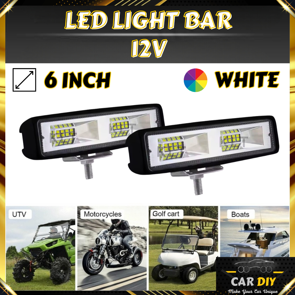 CAR DIY 12V 16 LED Car / SUV / Off-Road Work Light Bulb 48W Spot Beam ...