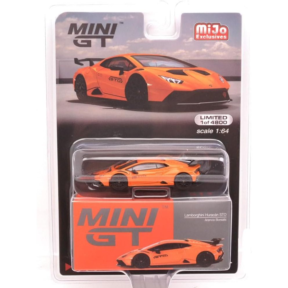 Mini GT 1/64 ( 511 ) Lamborghini Huracán STO - Arancio Borealis ( M&J ...
