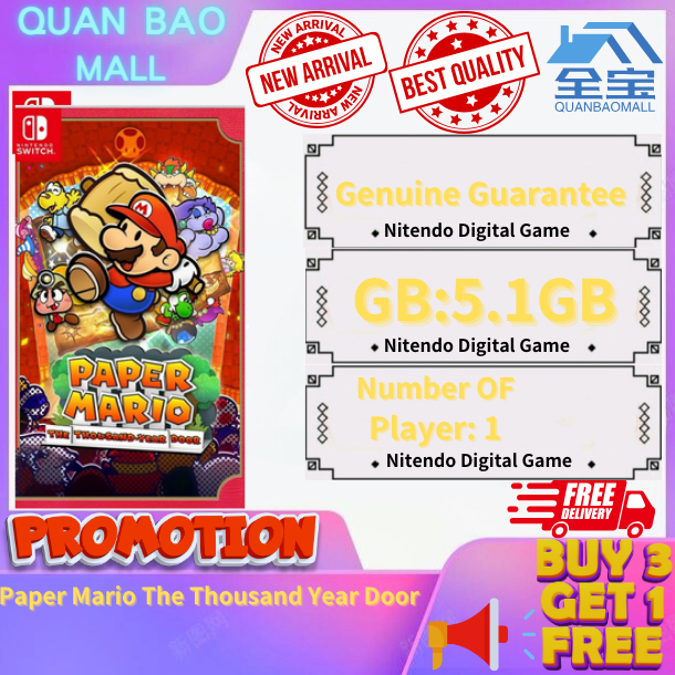 Paper Mario The Thousand Year Door 纸片马力欧 RPG PM TTYD Paper Mario RPG ...