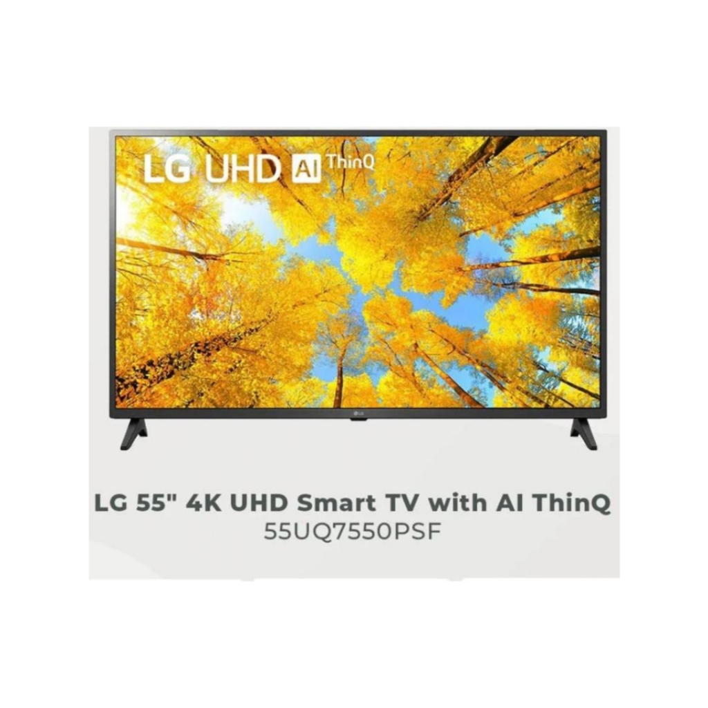 LG 55'' UQ75 Series 4K Smart UHD TV with AI ThinQ (2022) 55UQ7550PSF ...