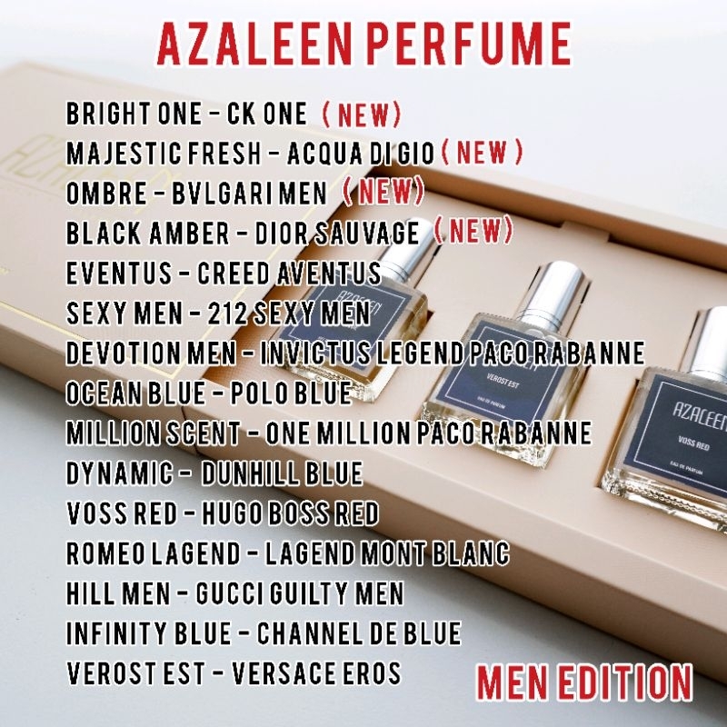 Azaleen_Perfume_Official_13ML_Men_Edition | Shopee Malaysia
