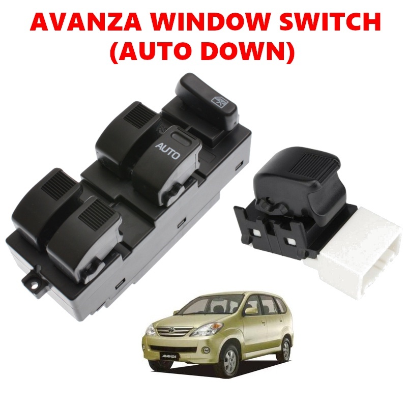 Toyota Avanza Power Window Main Switch Passenger Single Switch (Auto ...