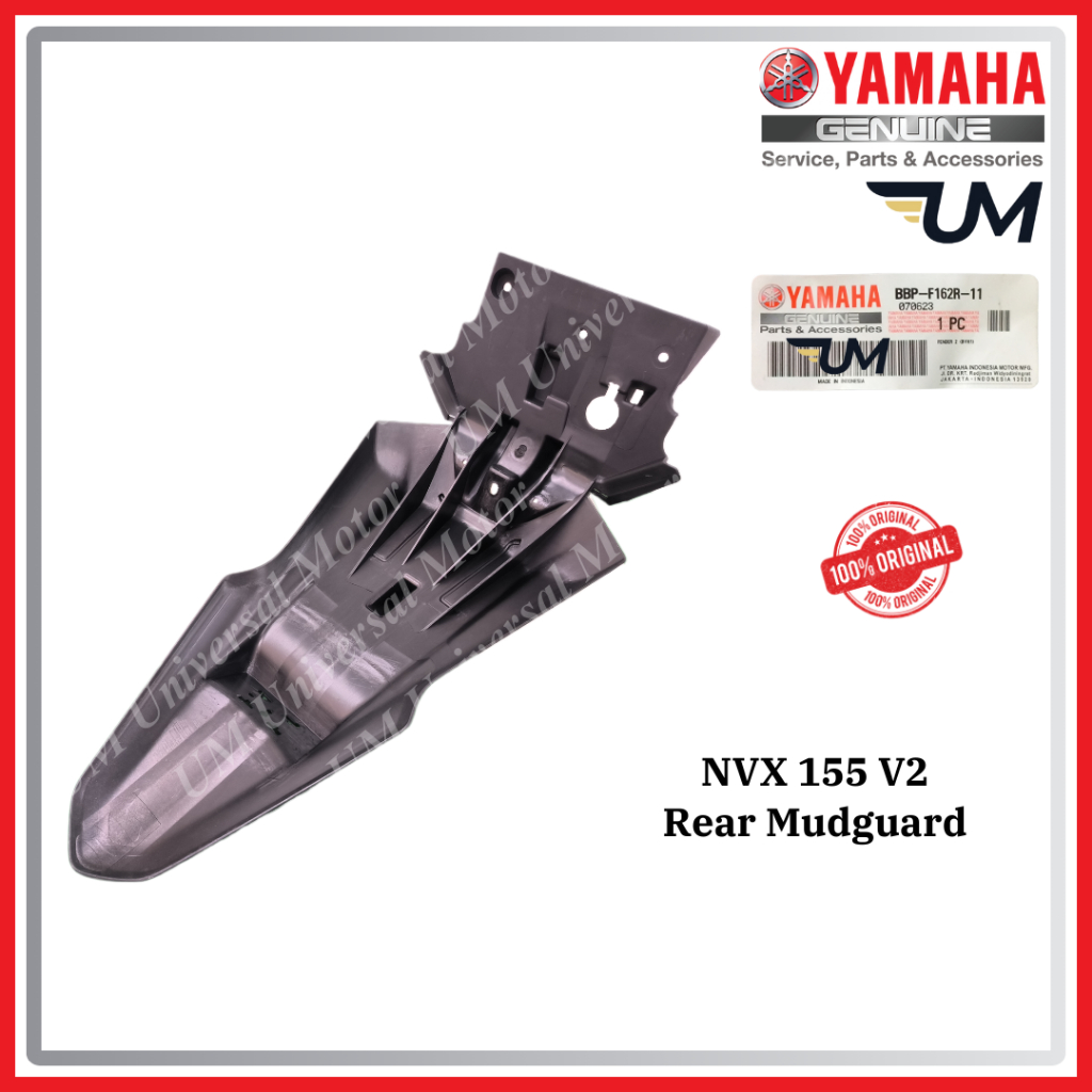 100% ORIGINAL YAMAHA AEROX NVX 155 V2 NEW MUDGUARD / REAR FENDER [ BBP ...