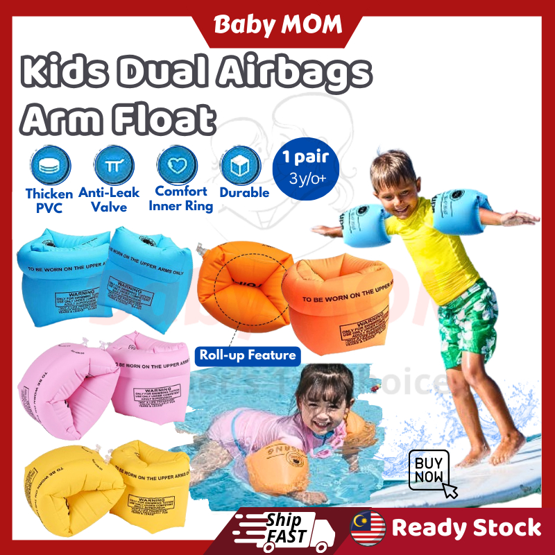 (1Pr) Inflatable Swim Arm Ring For Kids Swimming Arm Float Children ...