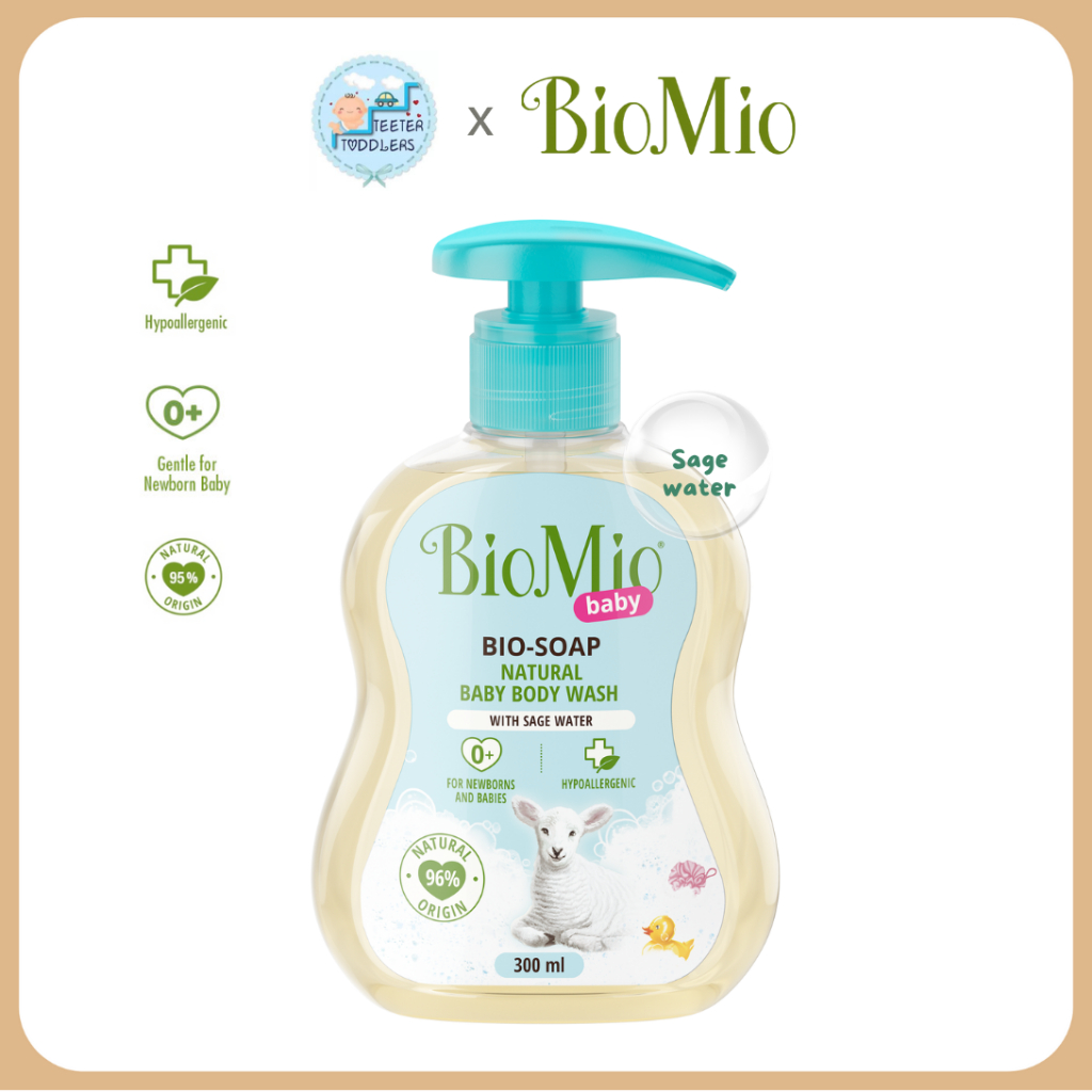 BioMio - Bio-Soap - Natural Baby Body Wash with Sage Water (300ml ...