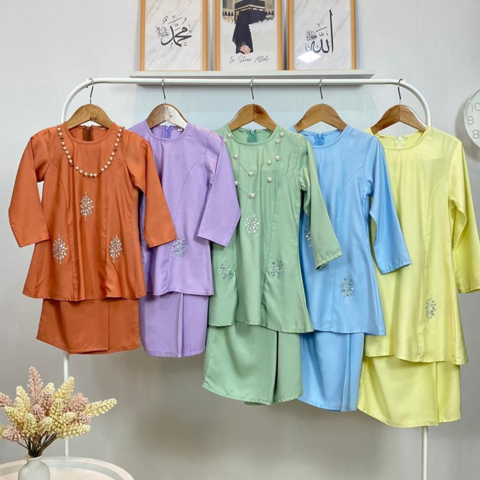 SALOMA BAJU BUDAK KURUNG RIAU PAHANG DIAMOND KURUNG RIAU | Shopee Malaysia