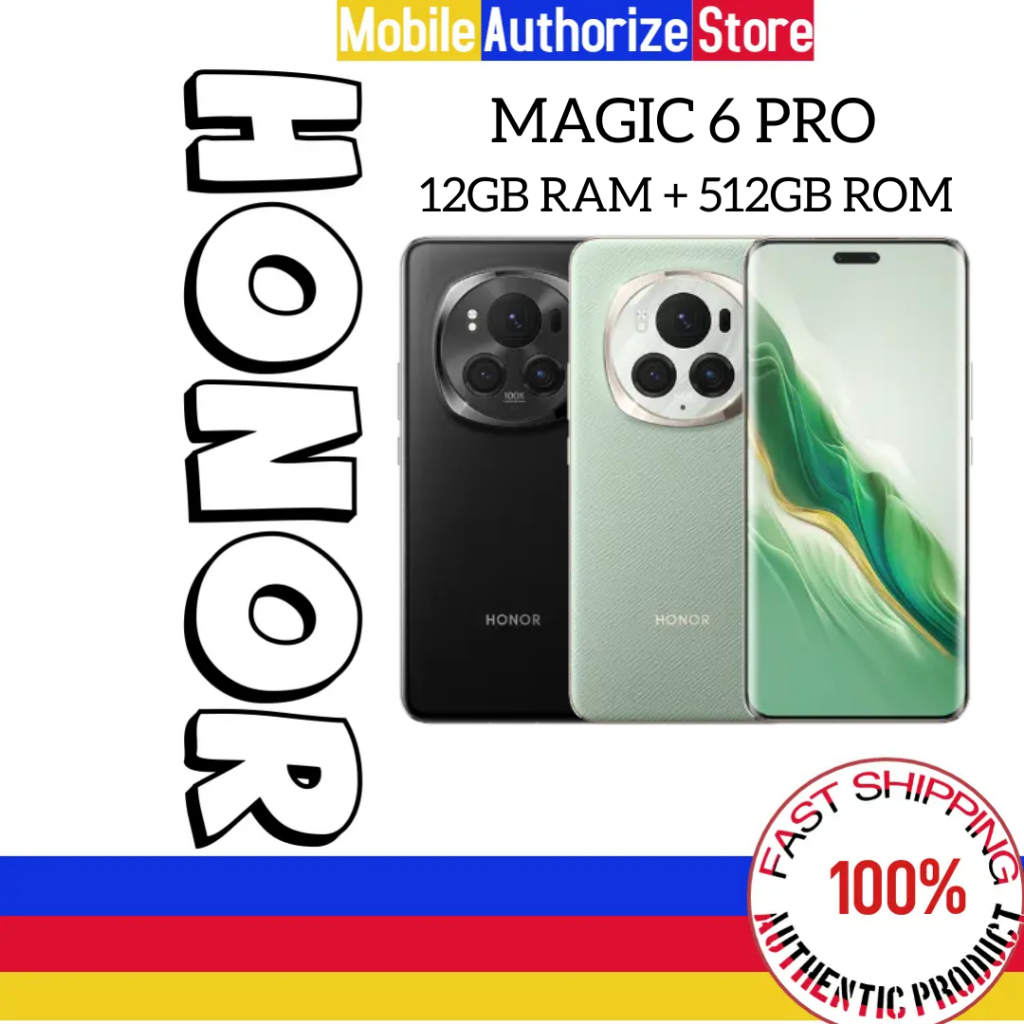 [MY SET] HONOR Magic6 Pro (12GB+512GB) | 180MP AI Telephoto HONOR Falcon Camera | 5600mAh ...