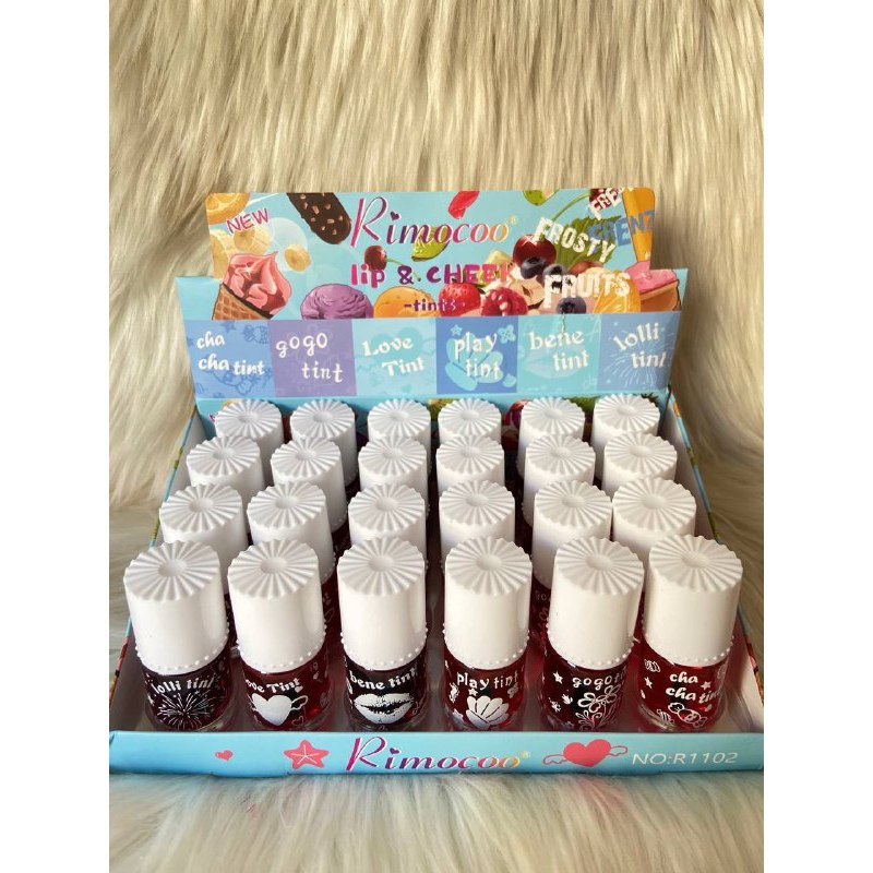 0017 RIMOCOO LIP & CHEEK TINTS FROSTY FRUITS | Shopee Malaysia