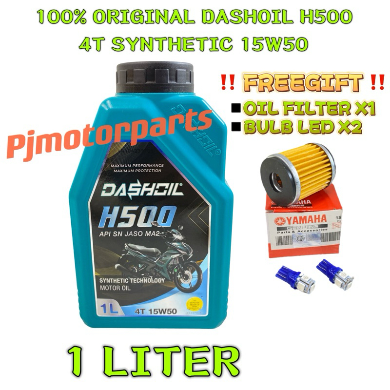 FREEGIFT(100% Original DashOil Dash Oil) 4T Fully Semi Synthetic 10W50 ...