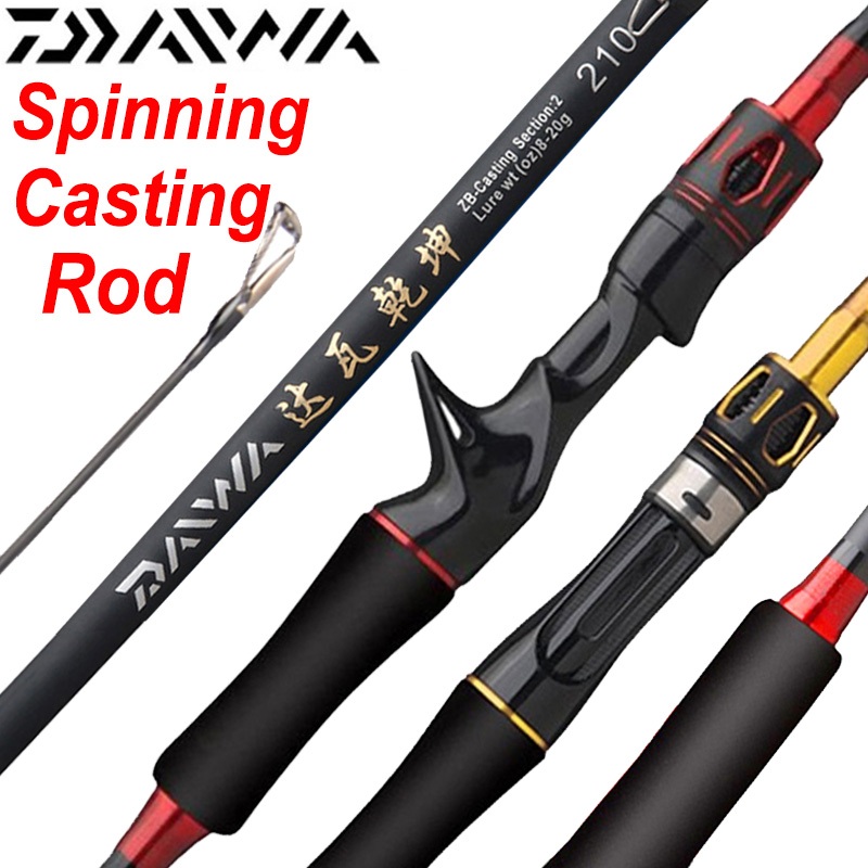 DAIWA Spinning Casting Fishing Rod Joran Pancing Batang Mancing Carbon Fiber BC Fishing Rod ...